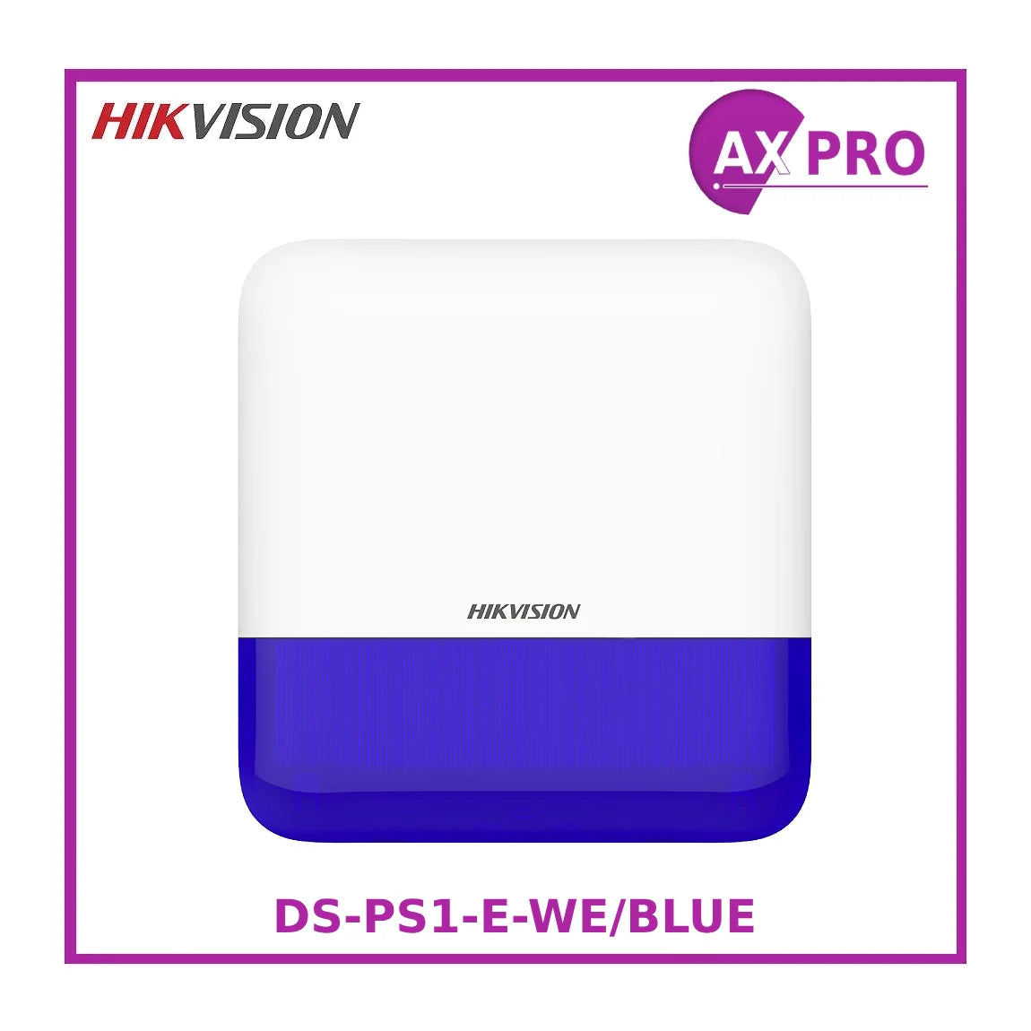Hikvision AX Pro Wireless External Sounder (DS-PS1-E-WE/BLUE) — Securipro